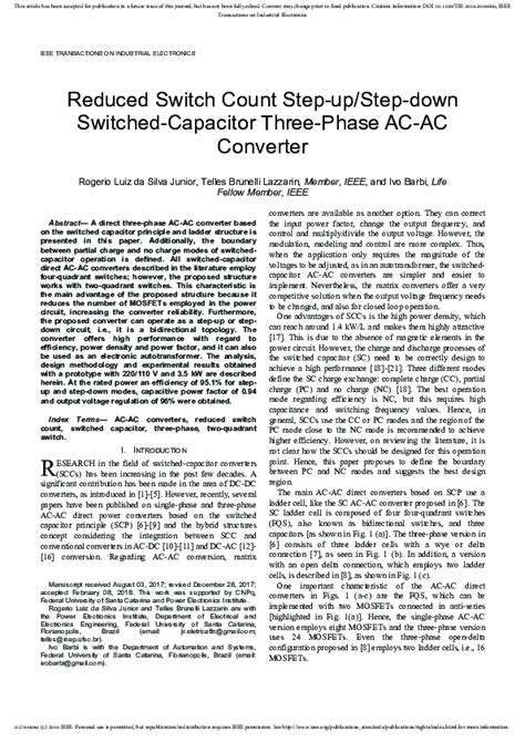 pdf reduced switch count step up step down switched capacitor three