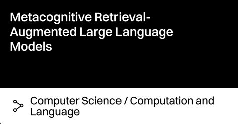 Metacognitive Retrieval Augmented Large Language Models