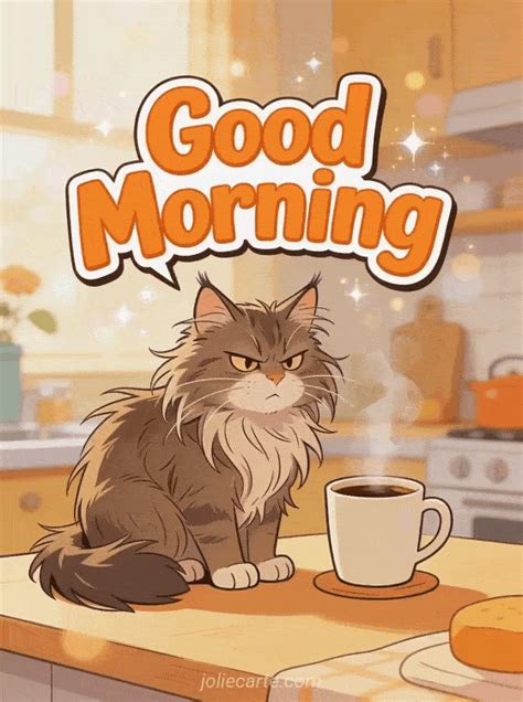 😸 Good Morning Free Greeting Card Joliecarte