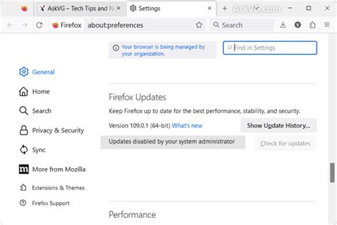 Tip Disable Automatic Updates In Mozilla Firefox Askvg