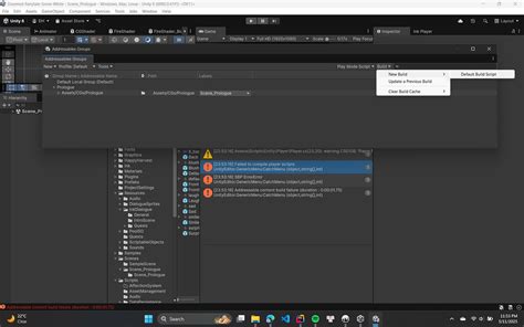 Addressable Cant Build Unity Engine Unity Discussions
