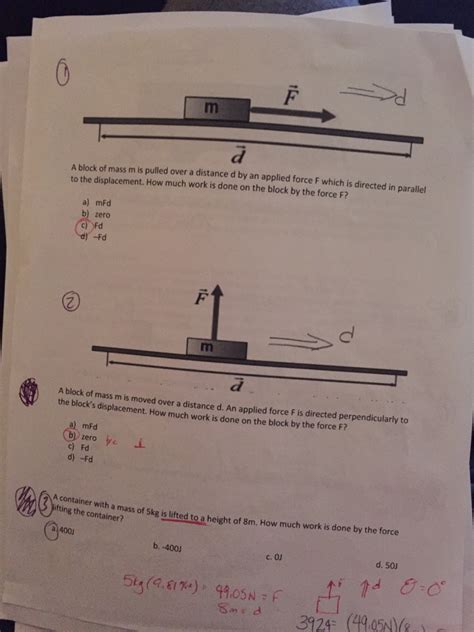 Work Power Energy Physics