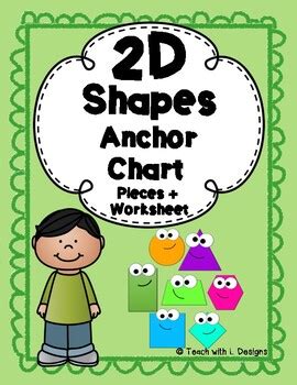 D Shape Anchor Chart Pieces Babe Worksheet By Teach With L Designs