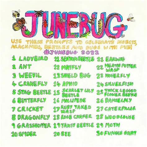Tons Of Drawing Challenges On Instagram 🌸🌾 Junebug 🌾🌸 Created By Gooberthesquishyartist 🕑