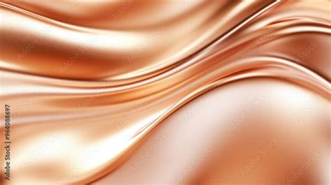Rose Gold Metal Texture Background With A Smooth Polished Surface And