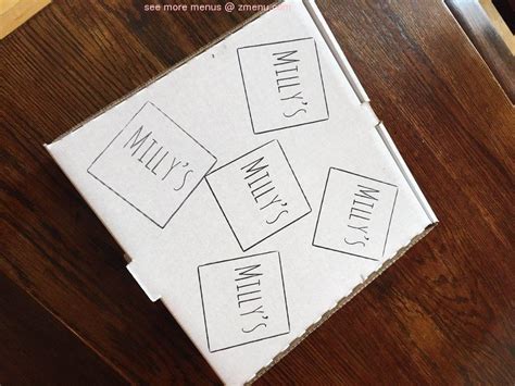 Menu At Millys Pizzeria Hancock