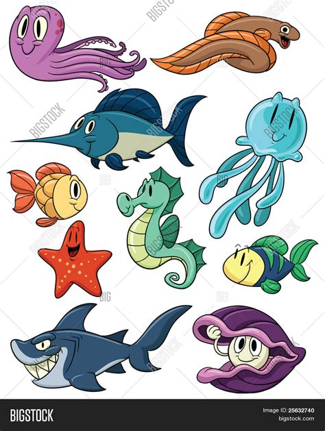 Lindos Dibujos De Criaturas Marinas