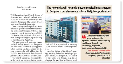 Sparsh Hospital Is Expanding Coming Soon To Hennur And Sarjapur Road