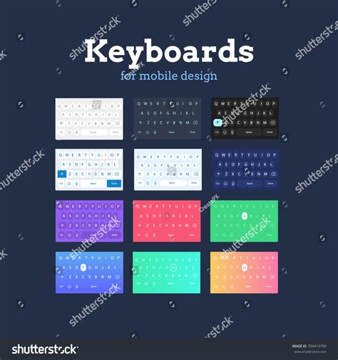 Android Keyboard Stock Vectors Images Vector Art Shutterstock