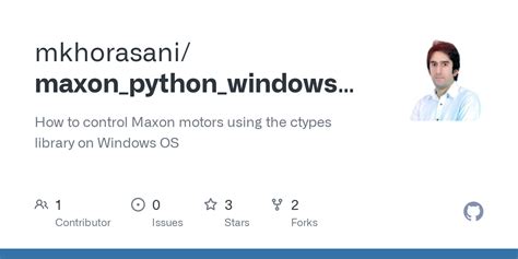 Github Mkhorasanimaxonpythonwindows64 How To Control Maxon Motors Using The Ctypes