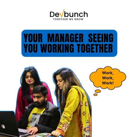 Devbunch Private Limited On Linkedin Pov Manager See Team Working