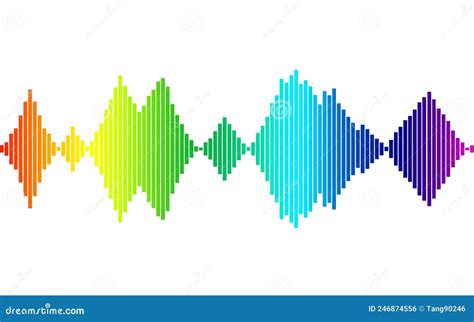 Colorful Sound Waves On White Background Stock Illustration Illustration Of Design Music