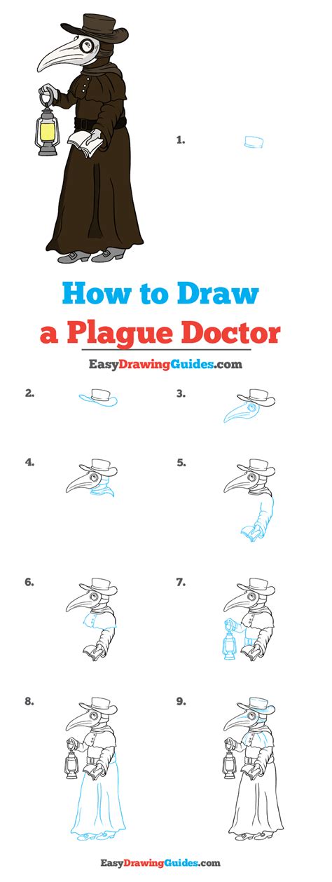 How To Draw A Plague Doctor Really Easy Drawing Tutorial