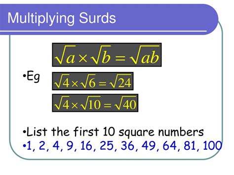 PPT Week Surds PowerPoint Presentation Free Download ID