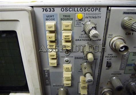 7a18 7a26 7b53a Modules Tektronix 7633 100mhz Dual Oscilloscope