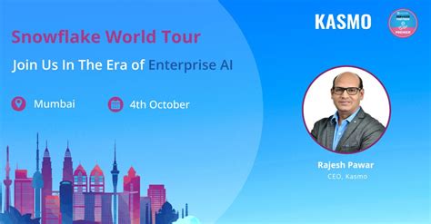 Kasmo On Linkedin Snowflakeworldtour Datainnovation Kasmo Futureofdata Networking