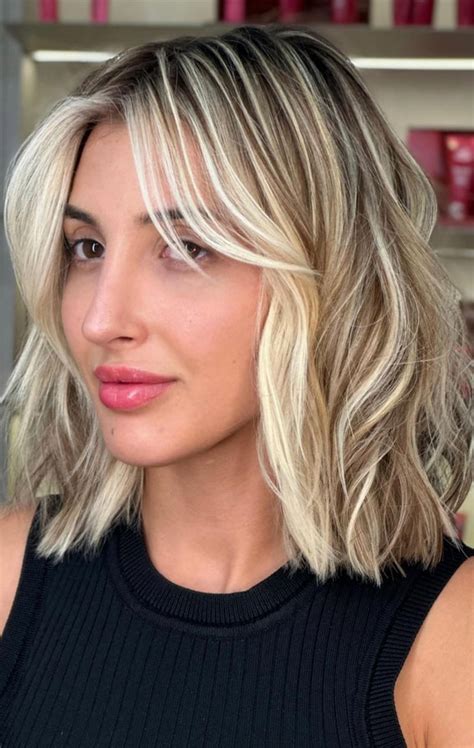 50 Wavy Lob Haircuts For Effortless Glamour Sun Kissed Wavy Lob