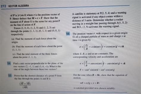 Solved VECTOR ALGEBRA of F is irl sin θ where r is the Chegg com