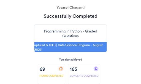 Iiitb Python Upgrad Dataanalytics Dataanalyst Dataanalysis Datascience Yasasvi Chaganti