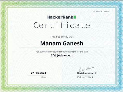 sql dataanalysis databasemanagement certification hackerrank programming coding