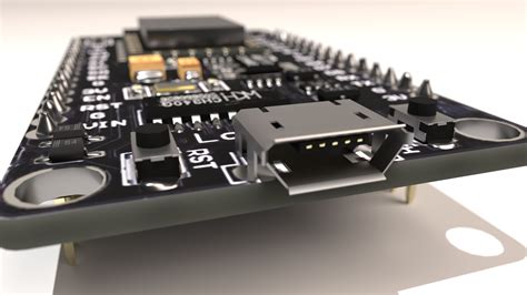 Nodemcu V3 With Esp8266 Arduino Diy Circuit 3d Model Cgtrader