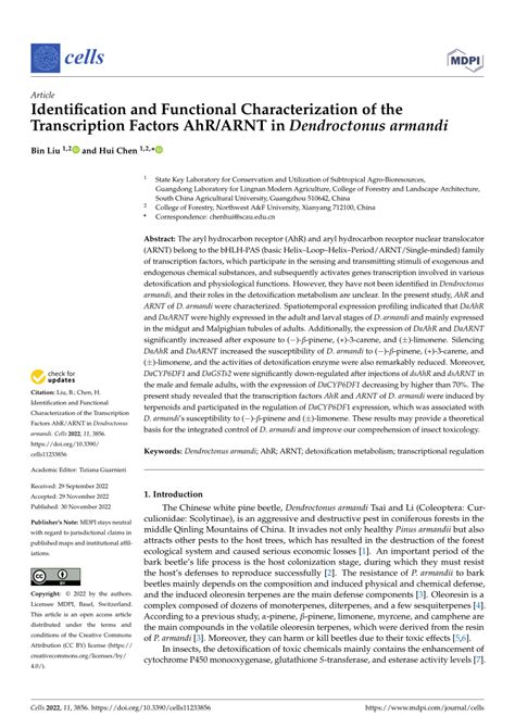 Pdf Identification And Functional Characterization Of The