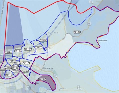 New Orleans Zip Code Map And List Epictourist Zip Code Map Map Images
