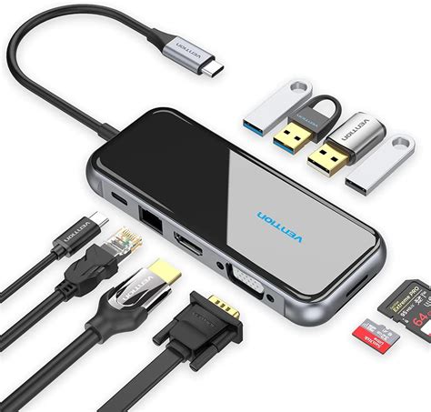 Multi Function 10 In 1 USB C Docking Station