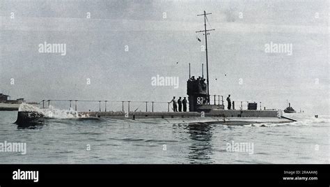 A Royal Navy E Class Submarine Laid Down In 1912 The E7 Took Part In