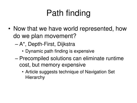 Ppt Pathfinding And Movement Powerpoint Presentation Free Download Id4679339