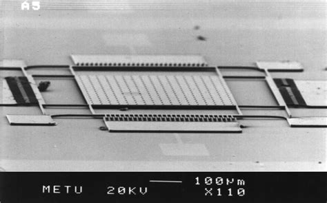 Fig 1 Micromachined Ni Electroplated Gyroscope With A 5um Offset Over The Substrate