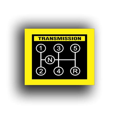 Shift Pattern Decal A Sticker Fits 5 Speed Manual Transmission Vintage Shift Pattern Decal A Sticker Fits 5 Speed Manual Transmission Vintage
