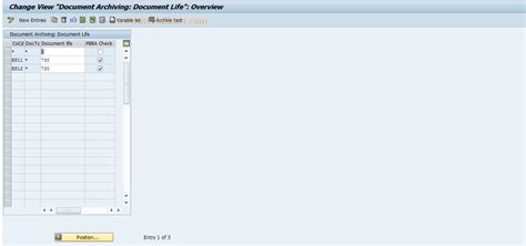 OBR8 SAP Tcode Maintain Document Type Life