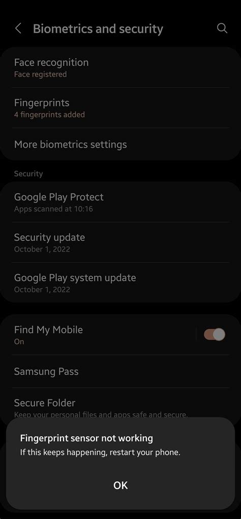 Solved Fingerprint Scanner Not Responding Samsung Community 2437849