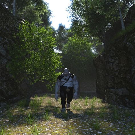 Path Between The Cliffs Daz D