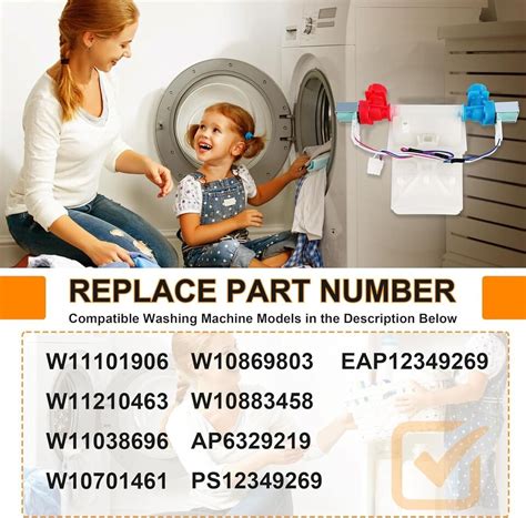 Washer Water Inlet Valve For Roper Rtw4516fw2 Amana Ntw4516fw3