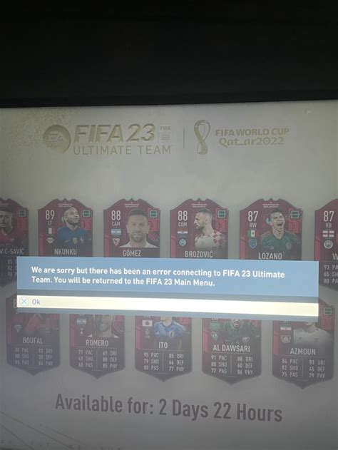 Ultimate Team Error Rmadden