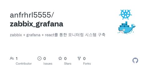 GitHub anfrhrl zabbix grafana zabbix grafana react를 통한 모니터링 시스템 구축