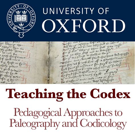 Teaching The Codex Codicology University Of Oxford Podcasts
