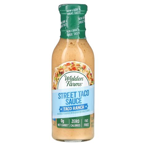 Walden Farms Street Taco Sauce Taco Ranch 12 Fl Oz 355 Ml