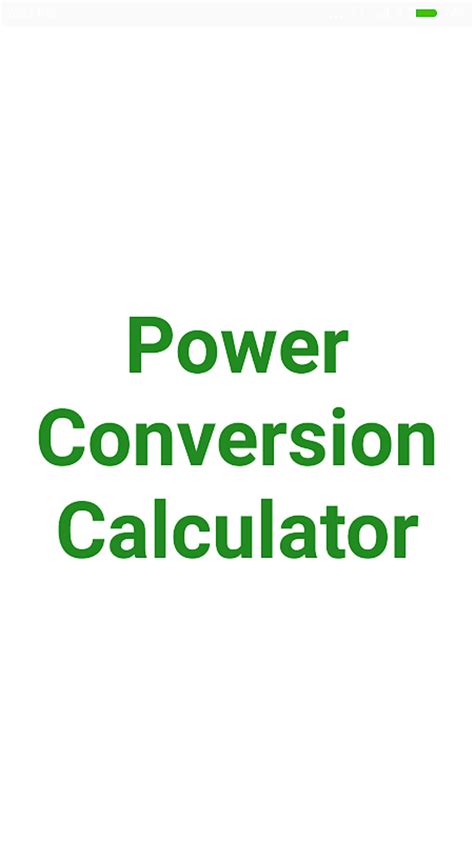 Power Conversion Calculator Apk For Android Download