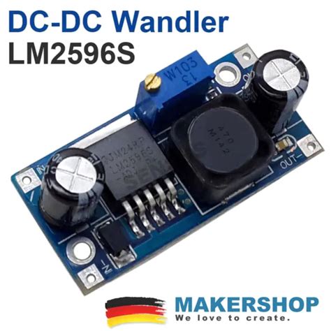 Lm2596s Dc Spannungswandler Spannungsregler Lm2596 Arduino Board Step