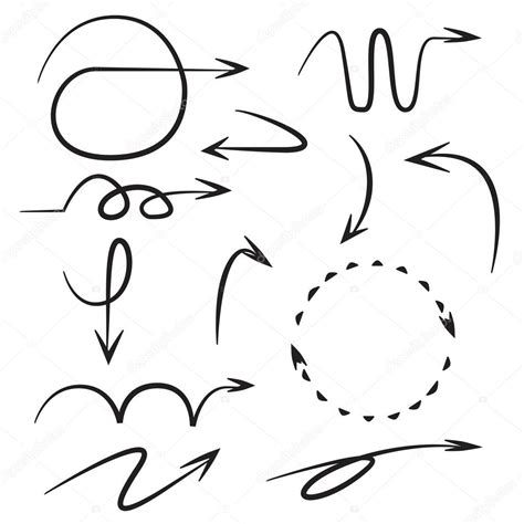 Vector Illustration Arrows Set Stock Vector By ©loopang 125282344