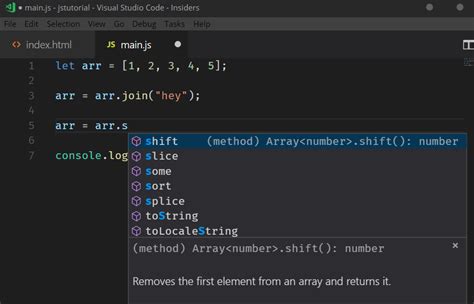 Split Does Not Appear On Intellisense · Issue 43911 · Microsoftvscode · Github