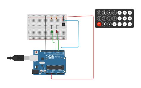 Circuit Design Prática 8 Ir Sensor Tinkercad