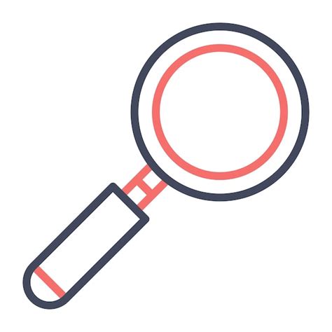 Premium Vector Magnifying Glass Vector Illustration Style
