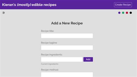 Github Kieranwebdev Recipedirectory Reactandfirebase