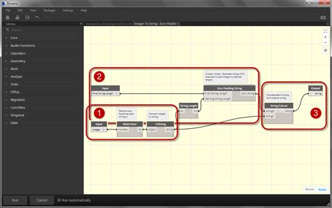 The Architects Desktop Dyanmo Custom Node Integer To String Zero Padding