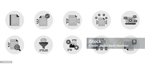 텍스트 요약 그림 텍스트 단축 아이콘을 클릭합니다 효율적인 텍스트 처리 아이콘 정보 압축 대화 생성 가상 도우미 아이콘 컨텍스트 생성 0명에 대한 스톡 벡터 아트 및 기타