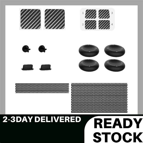 Steam Deck Host Protection Set Dustproof Dust Plugbutton Trackpad Stickersilicone Rocker Cap